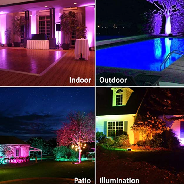 RGB Outdoor Lighting, Minleon Bulbs, String Lights - Minleon